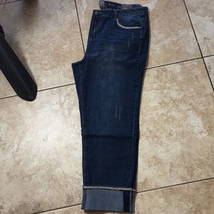 Jeans | Chevron Stitch Convertible Cuff Straight Jean | Poshmark